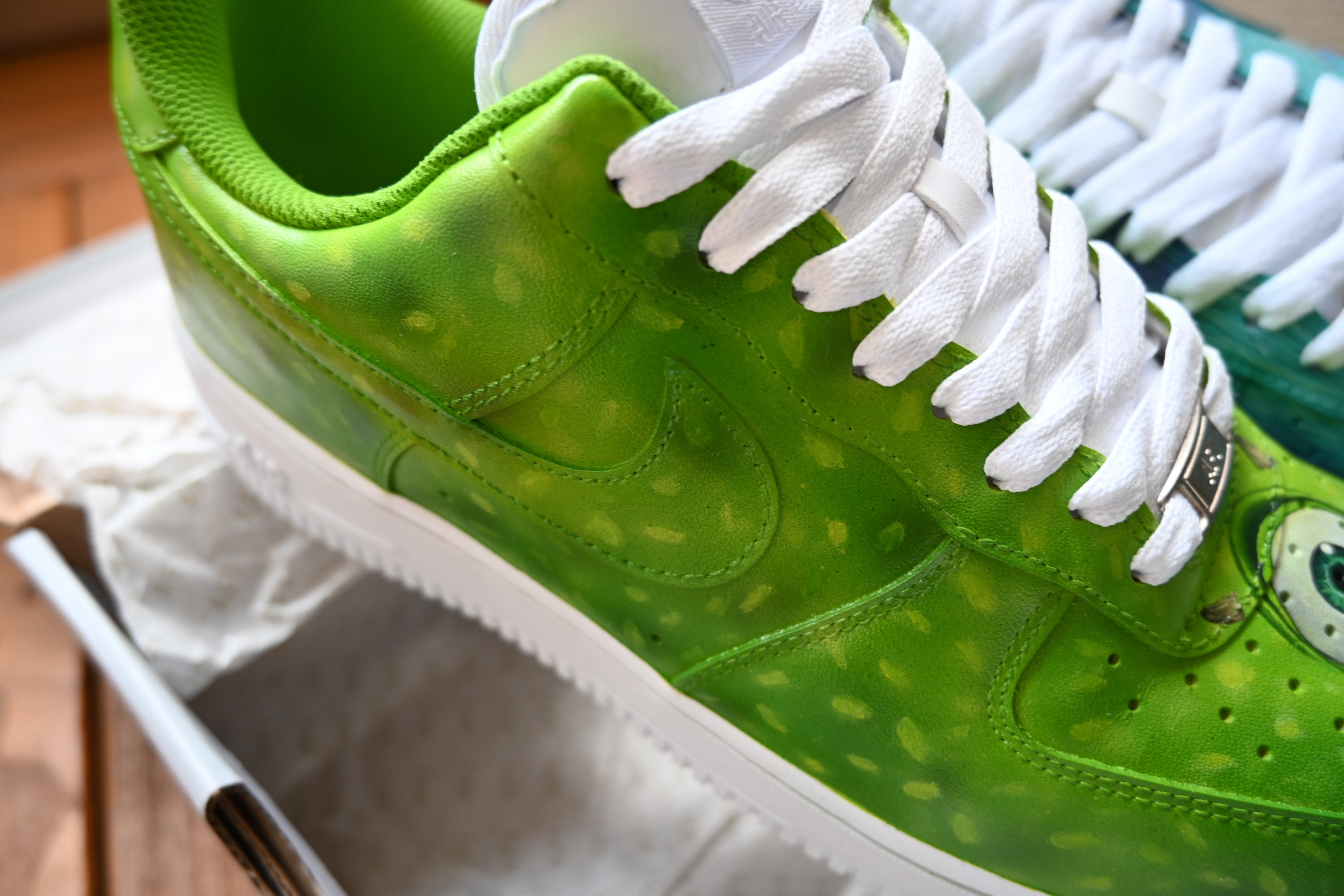 MONSTERS INC. Mike Wazowski Sulley Nike Air Force 1 '07 - Etsy Australia