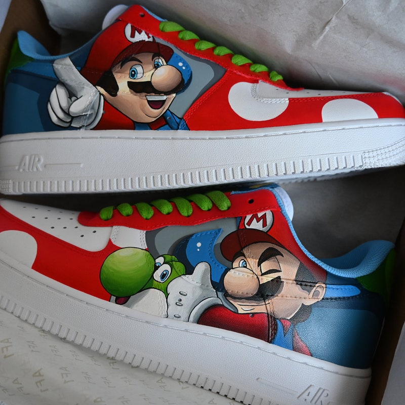 Super Mario Bros Custom Shoes - Etsy