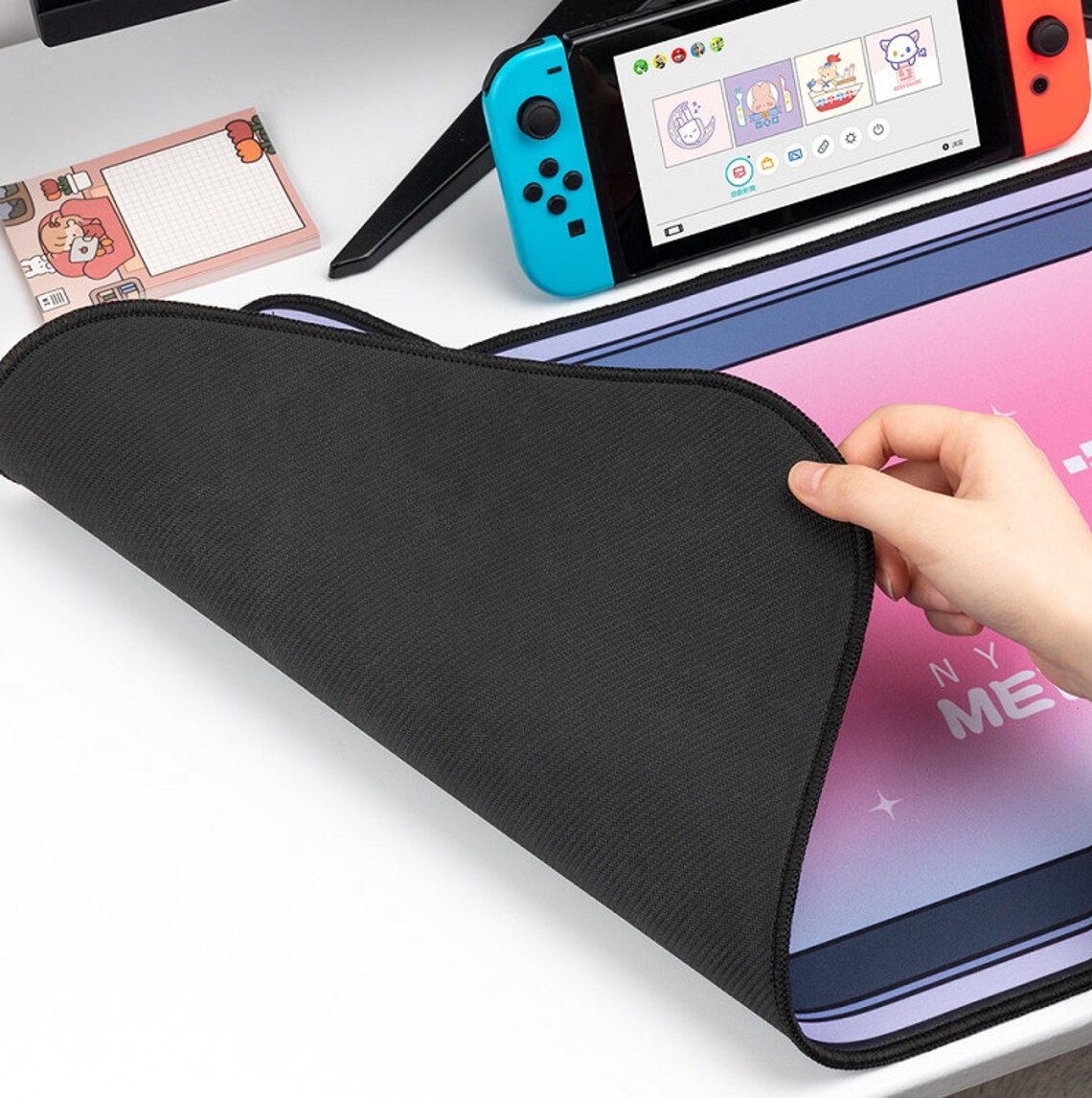 Cute Oversized Cat Ear Keyboard and Mouse Pad - Etsy