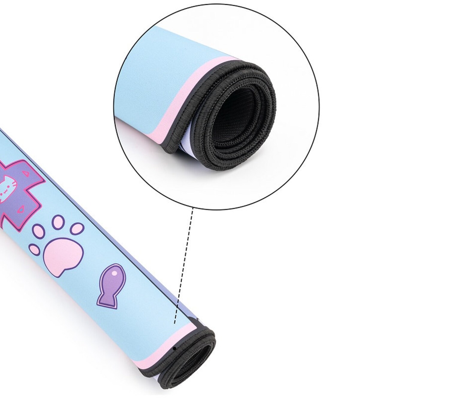 Cute Oversized Cat Ear Keyboard and Mouse Pad - Etsy