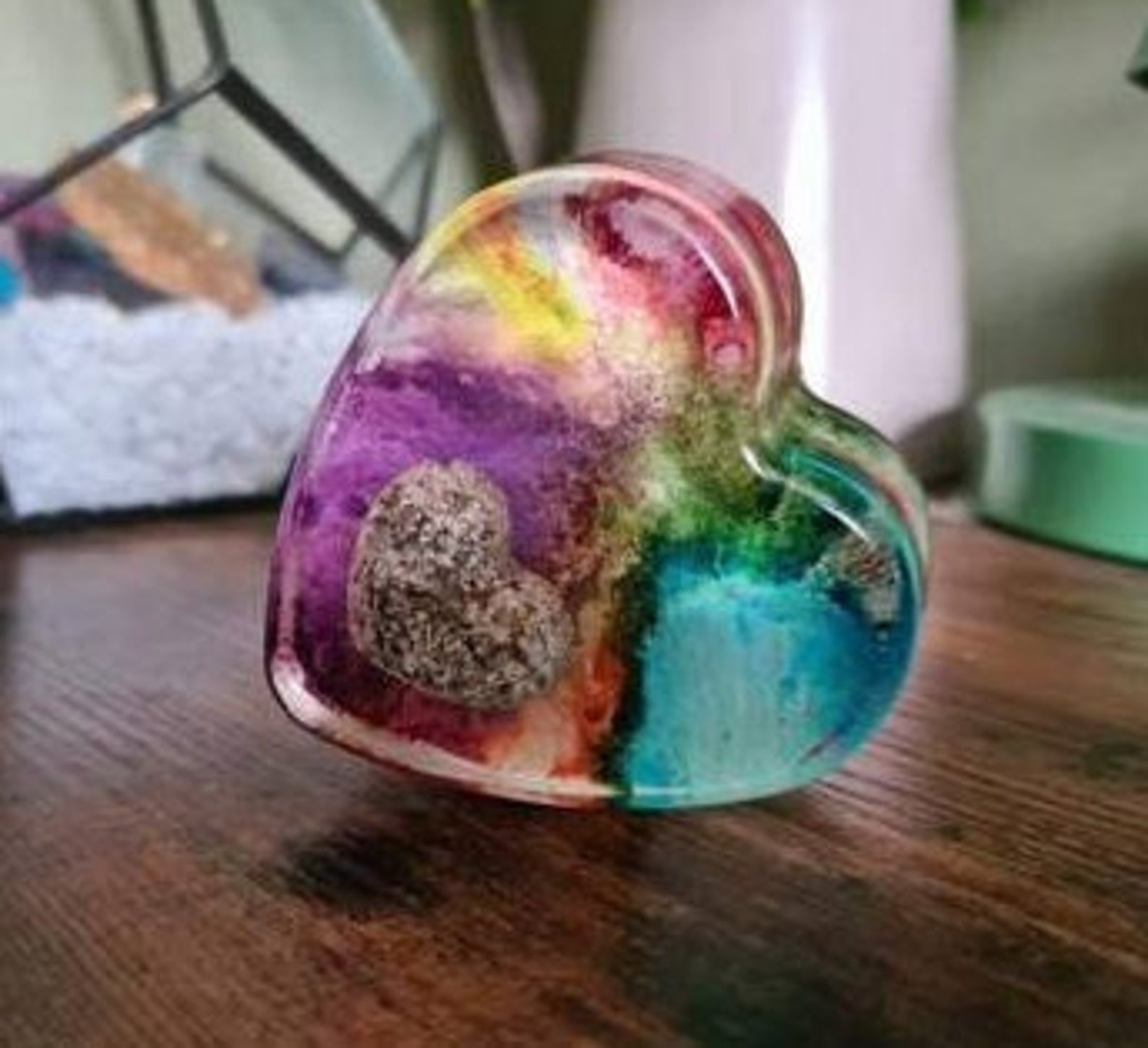 Memorial: Ashes Encased in Resin - Etsy