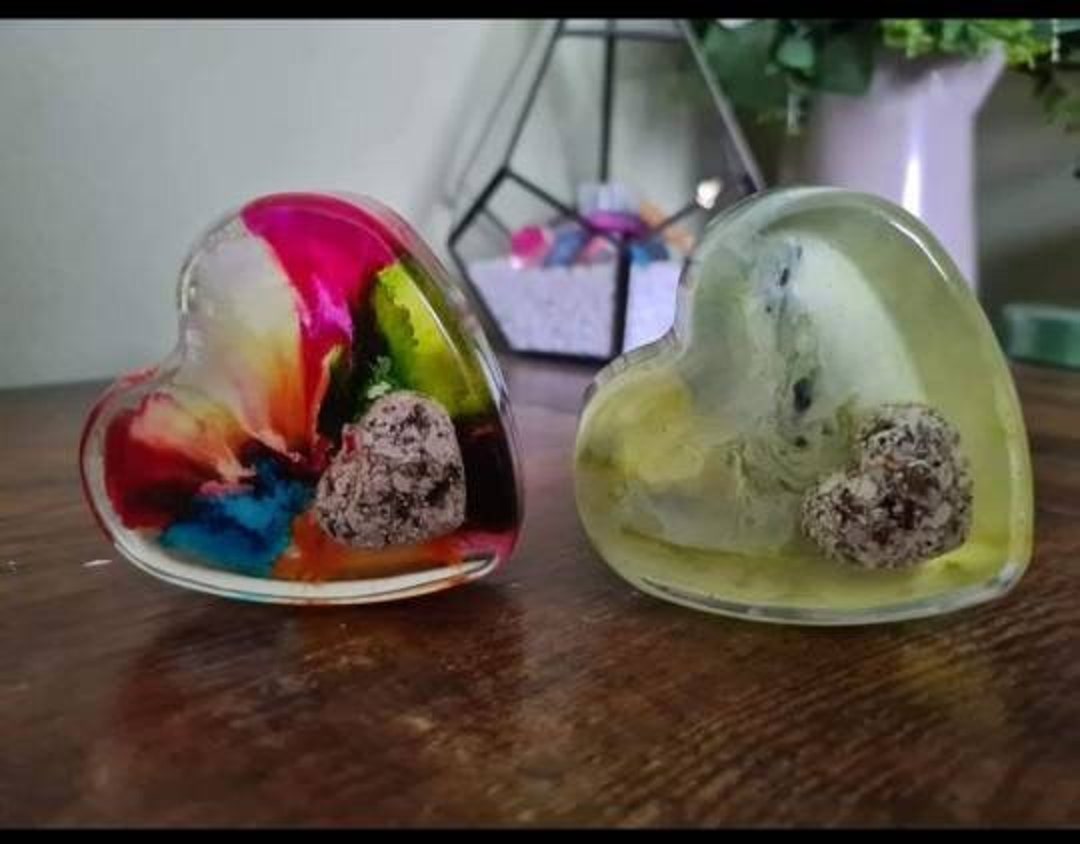 Memorial: Ashes Encased in Resin - Etsy