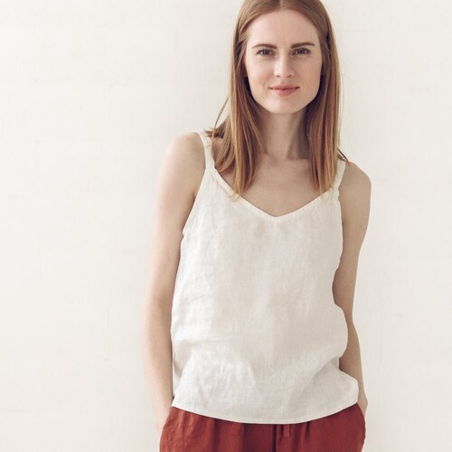 Summer Linen Top / Linen Tank Top - Etsy