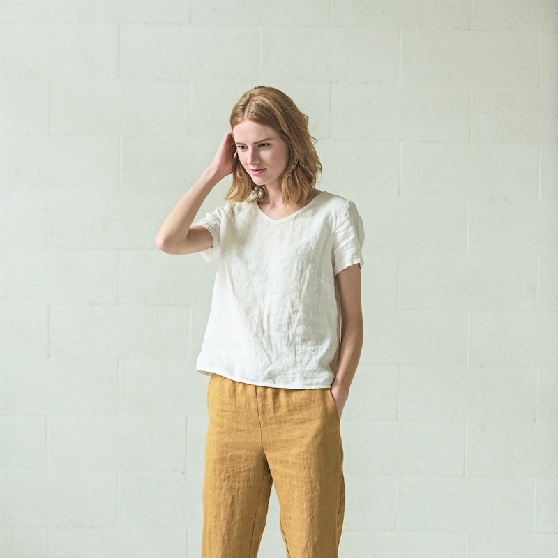 Linen Top - Etsy