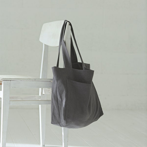 Linen Shoulder Bag - Etsy