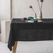 Black Linen Tablecloth, Custom Linen Table Decor, Round, Square ...