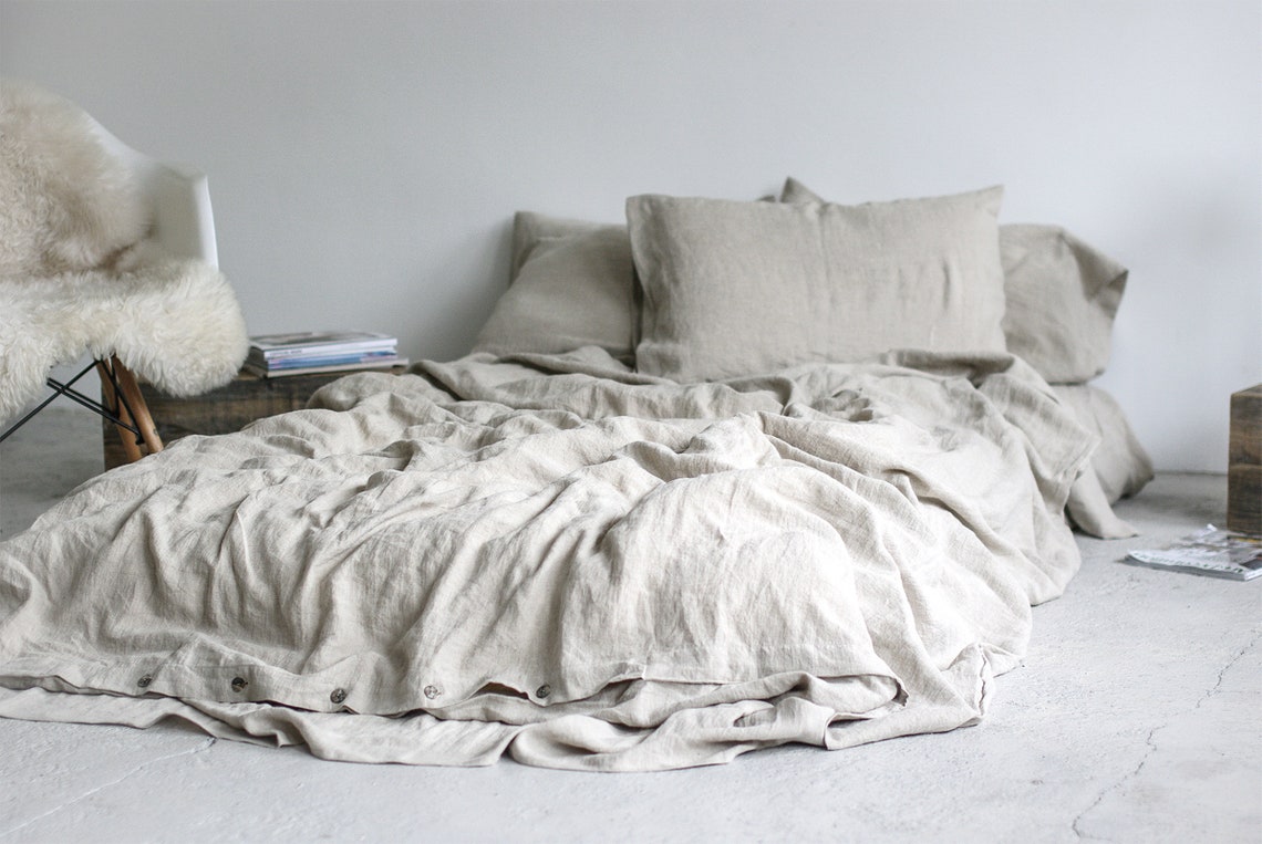 Linen Bedding Set Natural Bed Linen Set Soft Linen Bedding - Etsy