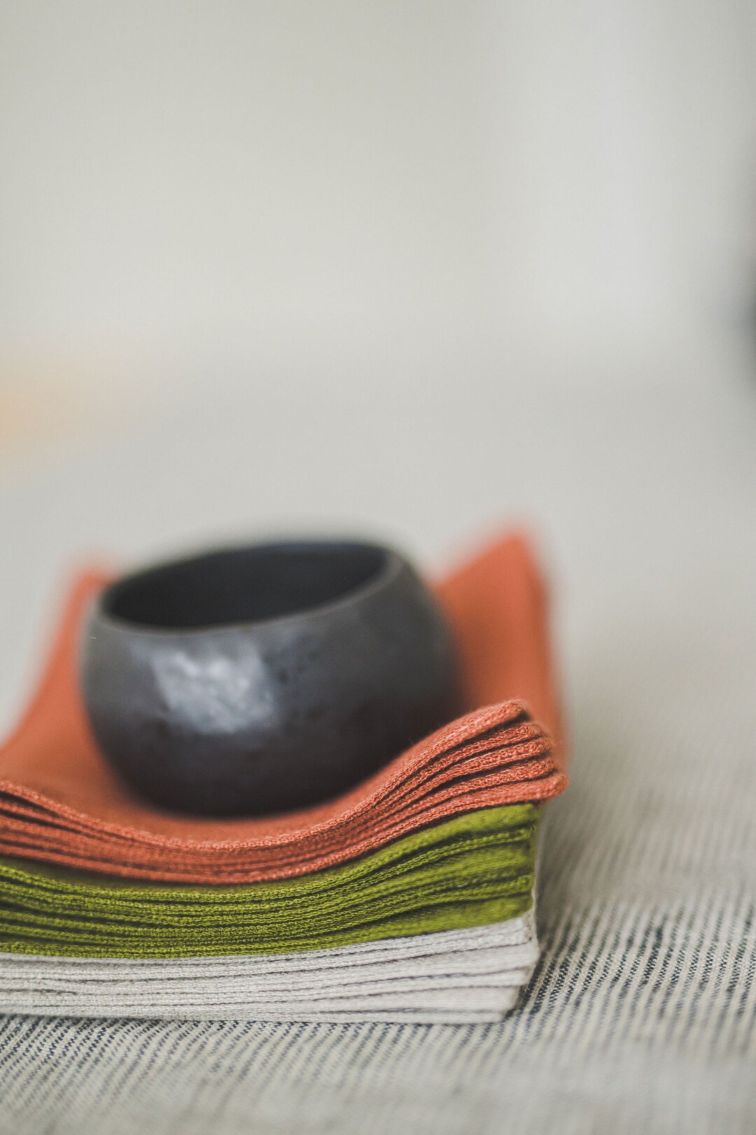 Linen Coasters Set of 4, 6, 8, 10, Linen Double Layer Coasters, Linen ...