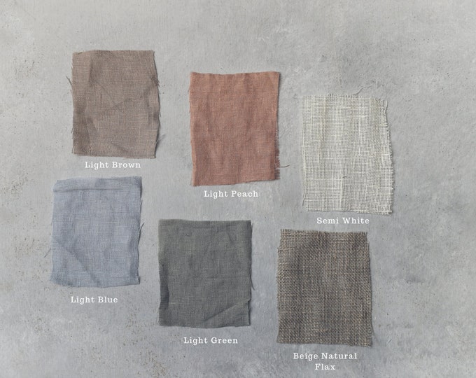 Linen Fabric Samples Swatches for Home Decor and Clothing / Old Linen ...