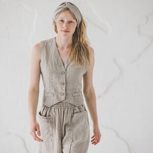 Knotted Linen Headband, Twist Knot Flax Headband, Wide Beach Turban ...