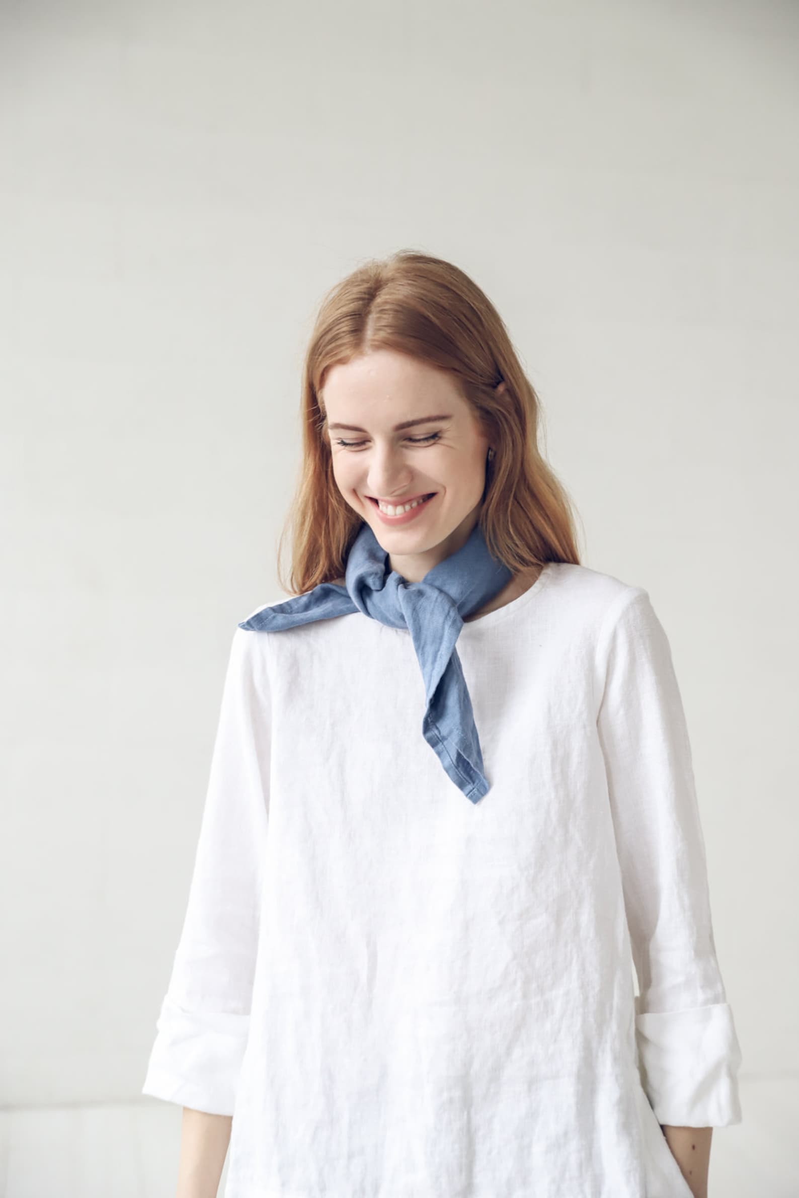 Gift Set of 3 Linen Women Accessories in Linen Bag Hair - Etsy