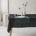 Black Linen Tablecloth Custom Linen Table Decor Round - Etsy