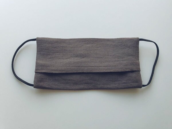 Linen Face Mask With Filter Pocket / Washable Face Mask / - Etsy