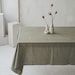 Sage Green Linen Tablecloth: Rustic Handmade Table Decor - Etsy
