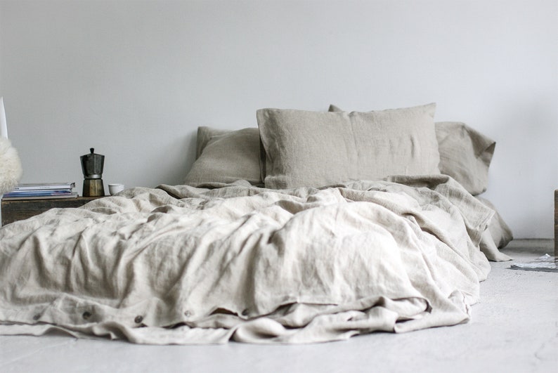 Linen Bedding Set Natural Bed Linen Set Soft Linen Bedding - Etsy
