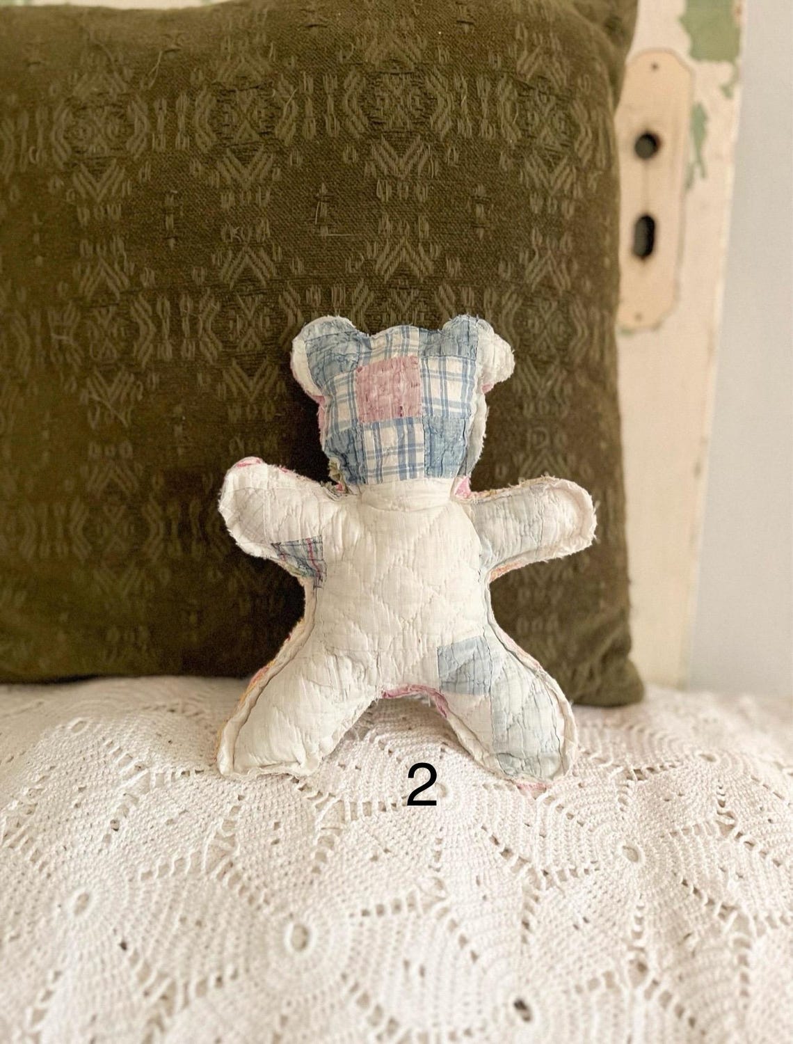 Bear Made From a Vintage Quilt - Etsy