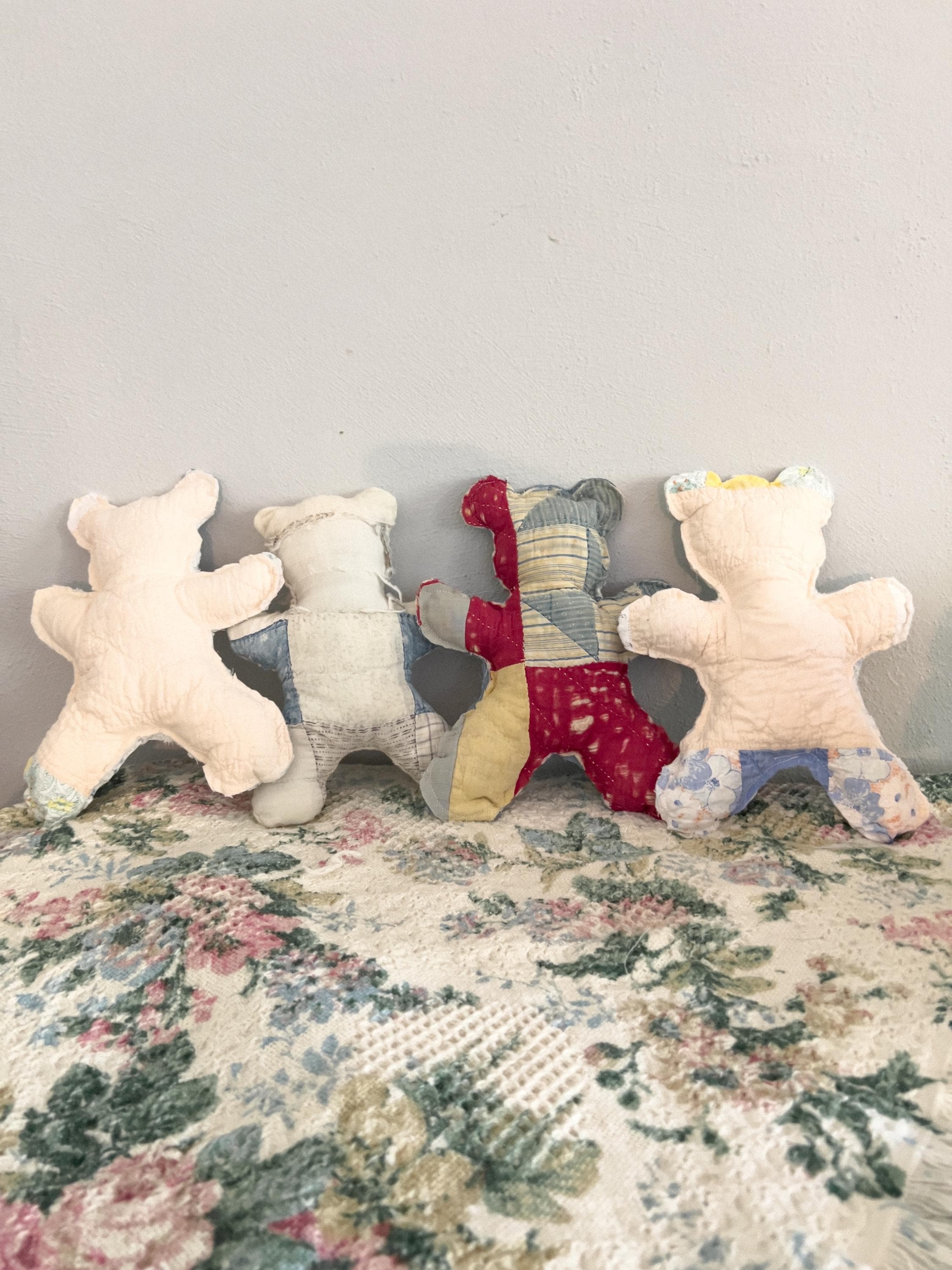 Bear Made From a Vintage Quilt - Etsy