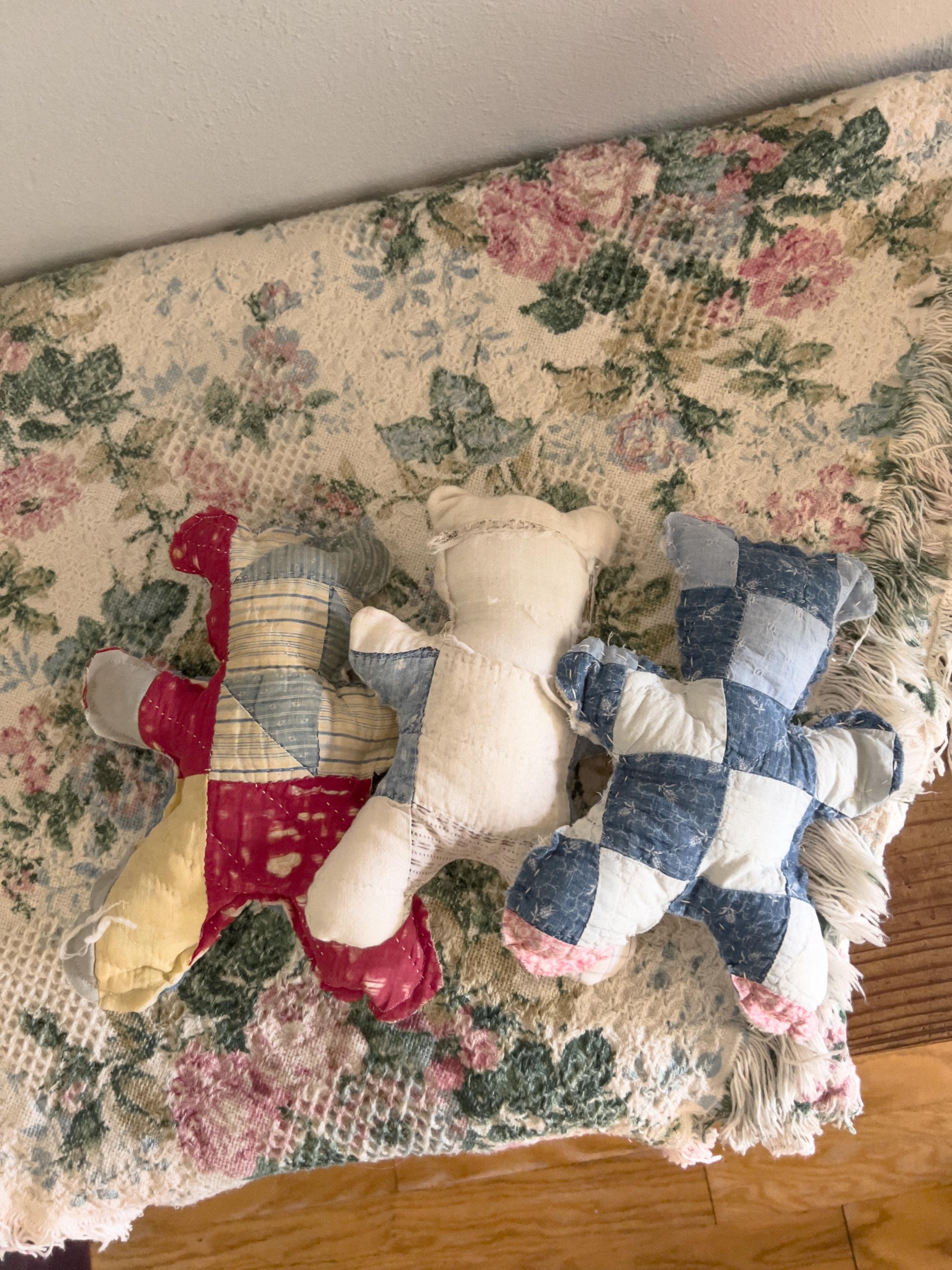 Bear Made From a Vintage Quilt - Etsy