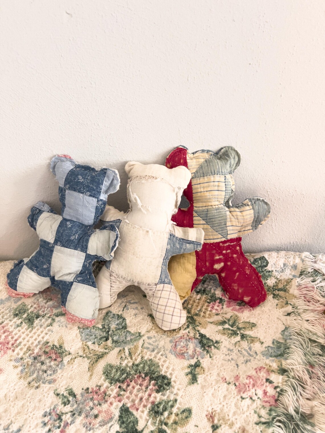 Bear Made From a Vintage Quilt - Etsy
