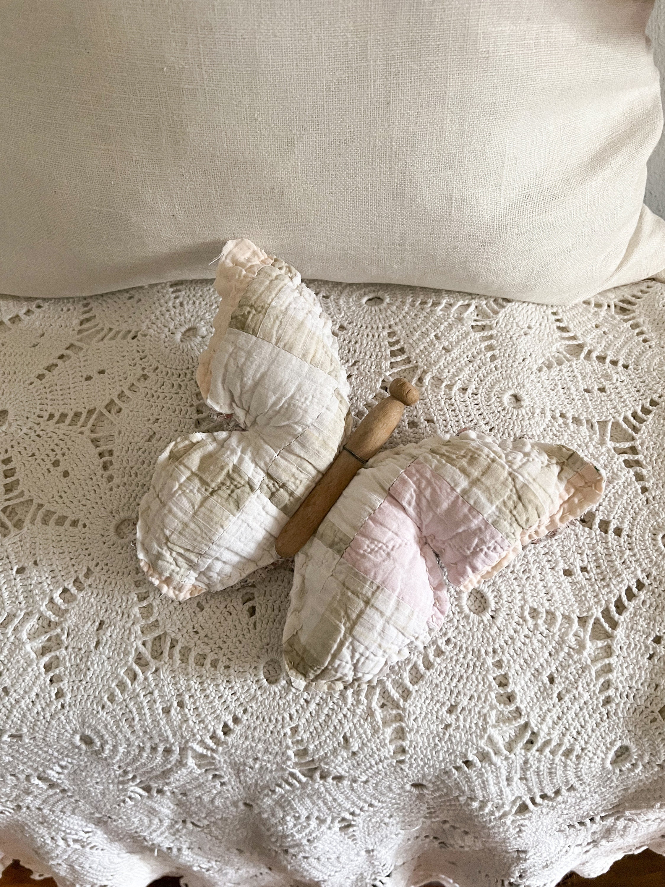 Shabby Chic Butterfly Hand Sewn Cubby Stuffer Nursery Decor - Etsy