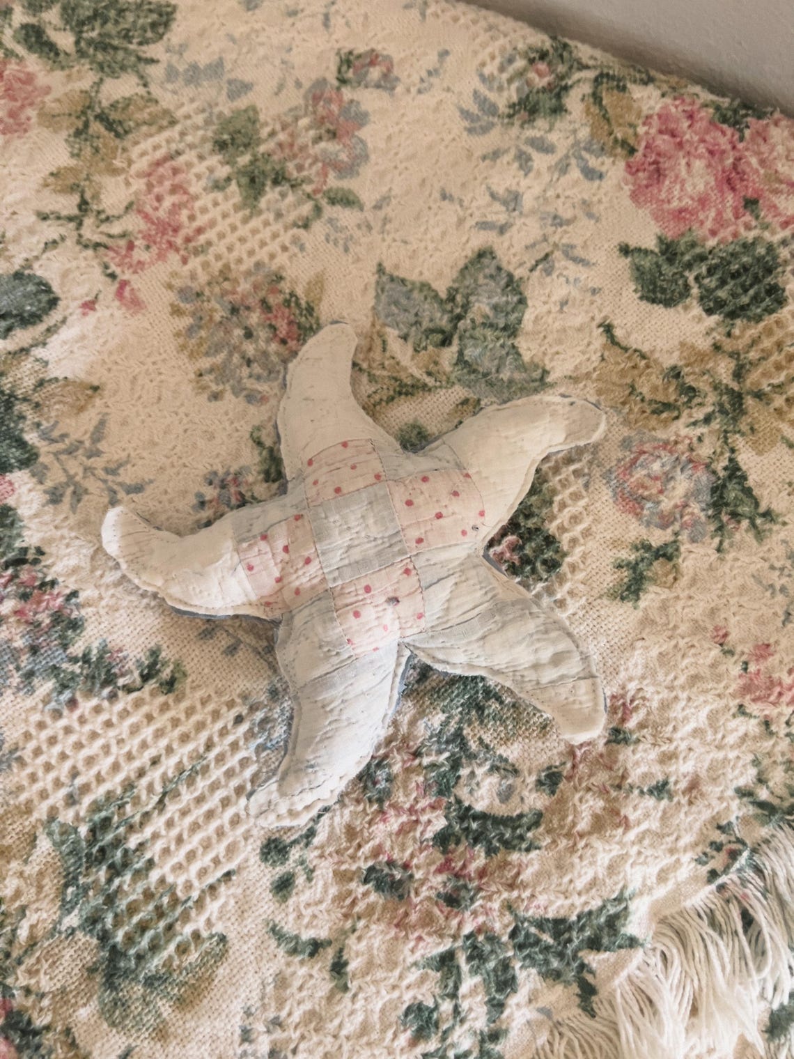 Starfish Made From a Vintage Quilt - Etsy