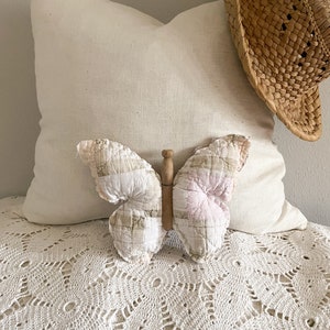 Shabby Chic Butterfly Hand Sewn Cubby Stuffer Nursery Decor - Etsy