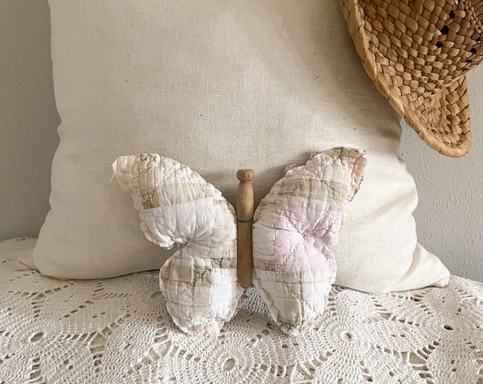 Shabby Chic Butterfly Hand Sewn Cubby Stuffer Nursery Decor - Etsy