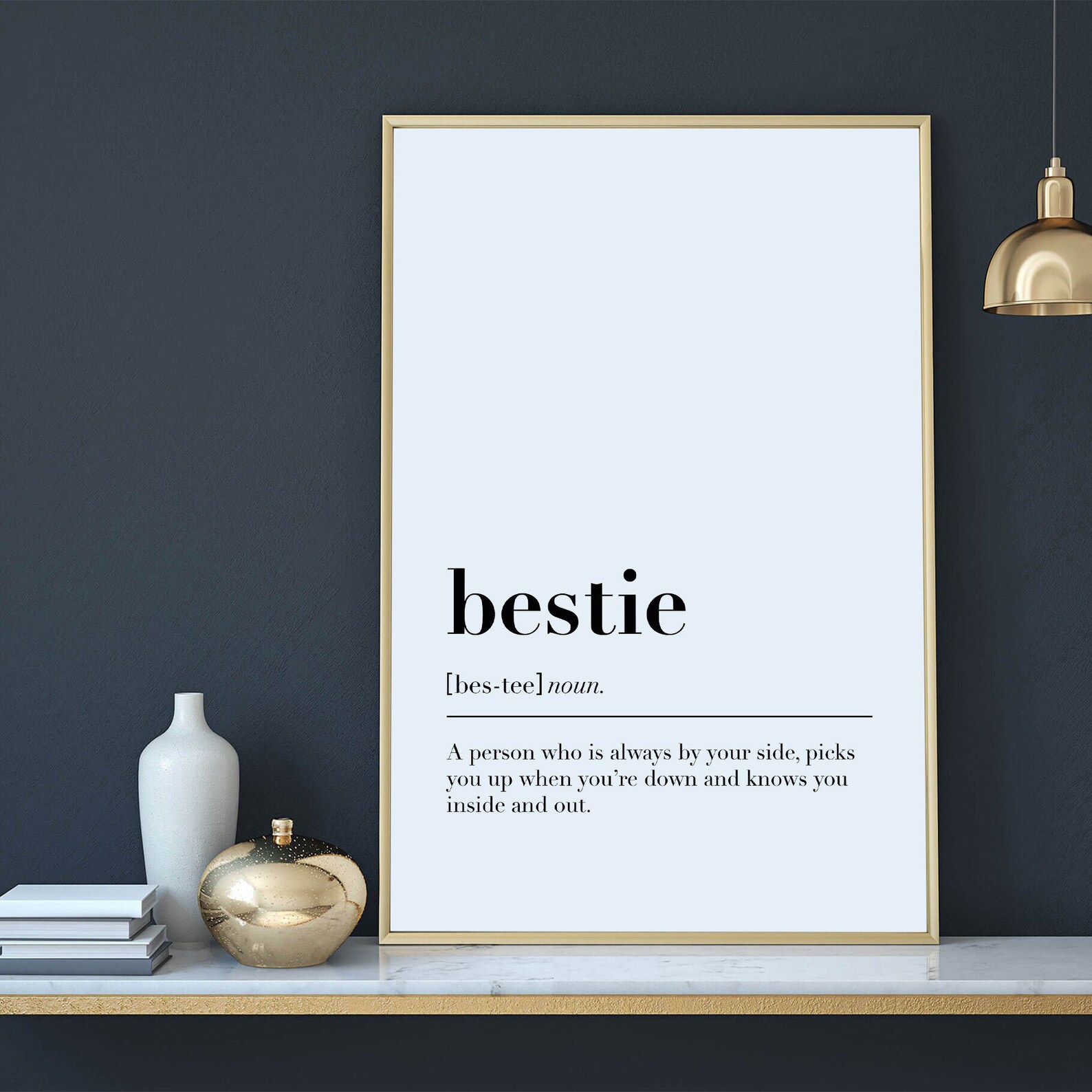 Bestie Definition Print Bestie Print Bestie Definition Sign Etsy
