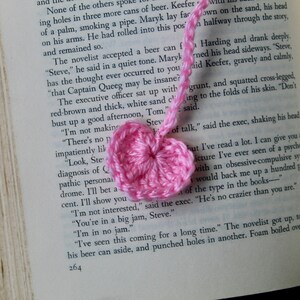 Cupid's Arrow Bookmark Crochet PATTERN - Crochet Bookmark Heart ...