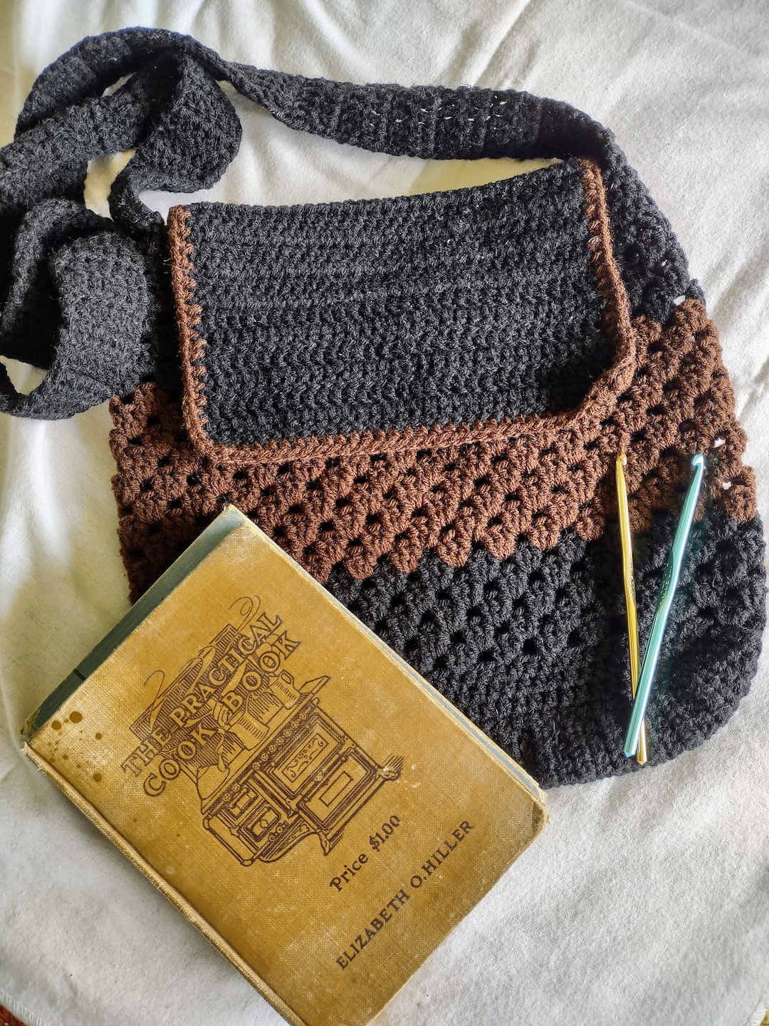 Crochet Book Bag Pattern - Etsy