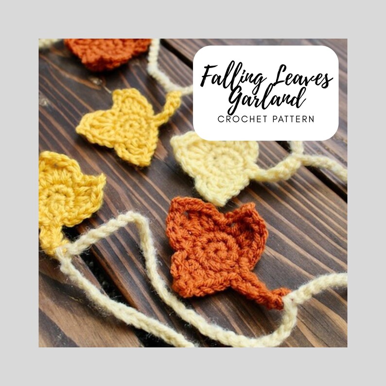 CROCHET PATTERN Falling Leaves Garland - Etsy