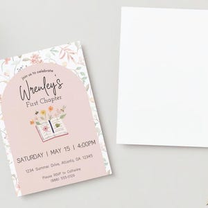 First Birthday Invitation | Storybook 1st Birthday | Book Theme Party ...