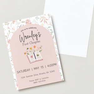 First Birthday Invitation | Storybook 1st Birthday | Book Theme Party ...