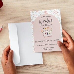 First Birthday Invitation | Storybook 1st Birthday | Book Theme Party ...