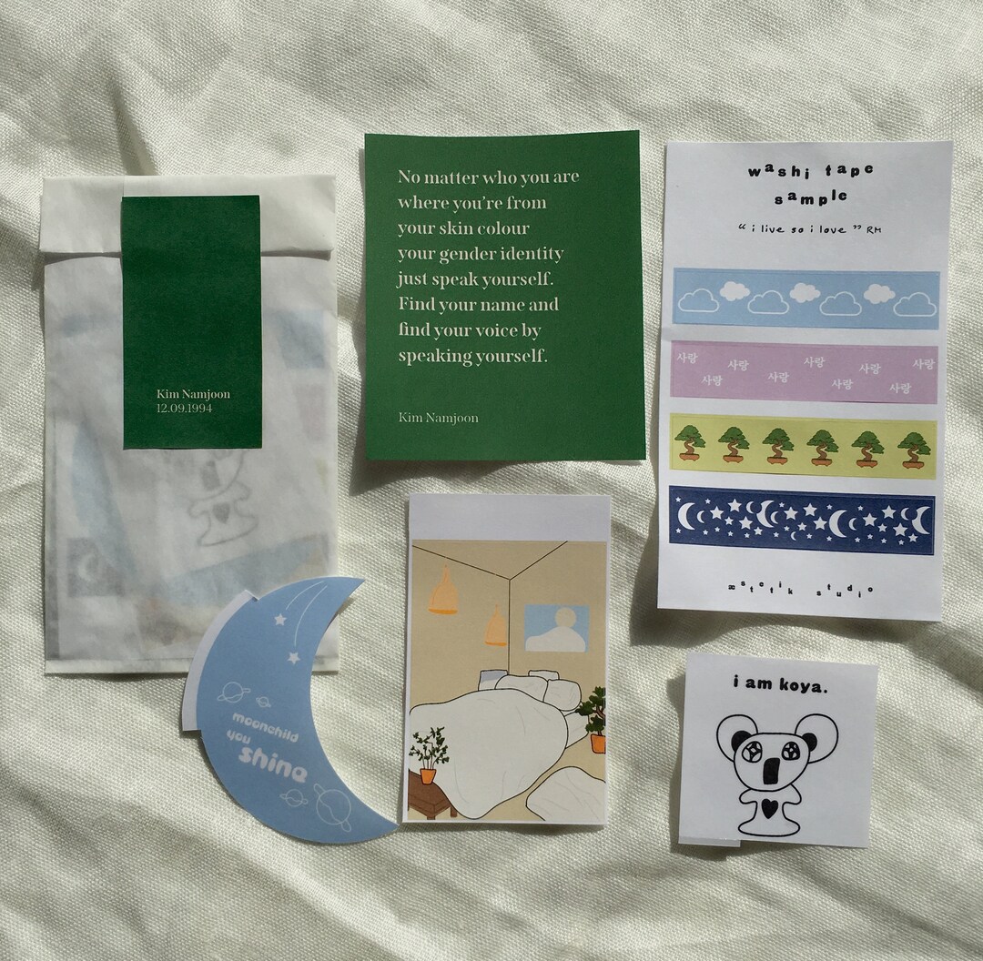 BTS Core Sticker Bundle Bts Aesthetic Sticker Bundle - Etsy