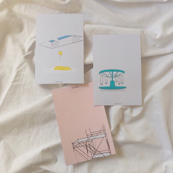 Music Video Inspired Drawing Postcard Art print Aesthetic | Etsy