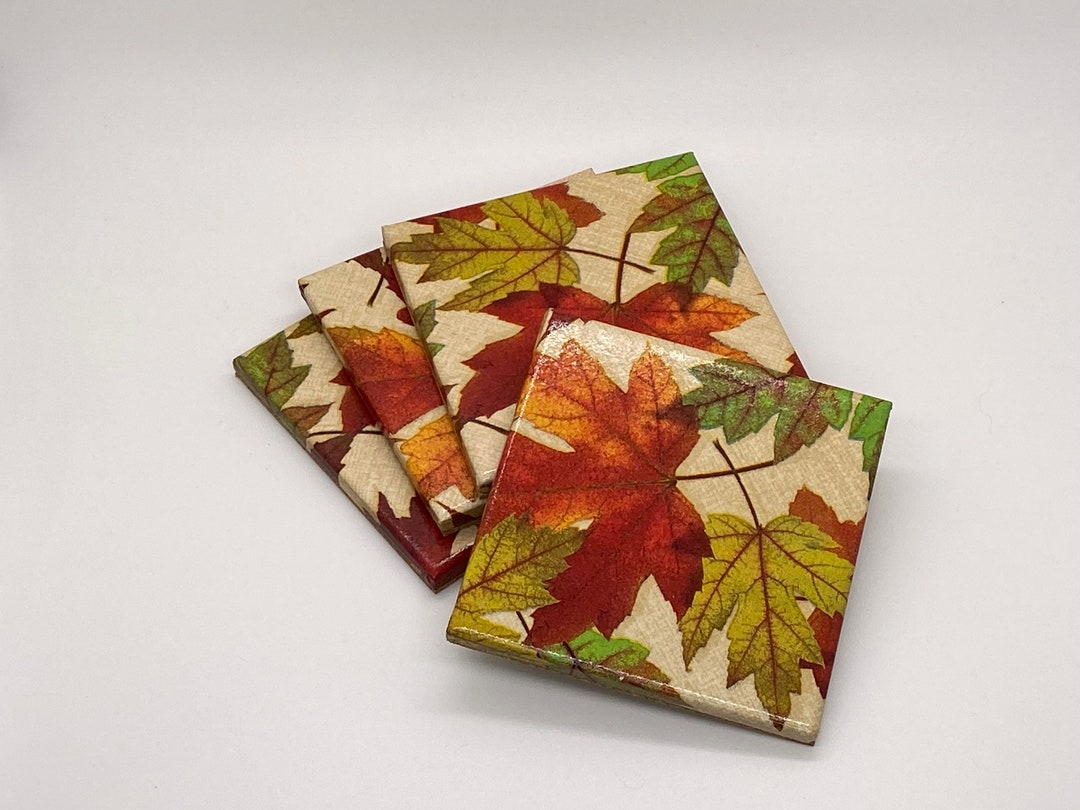 Handmade Coasters - Decoupage Tile Coasters - Tile Coasters - Coasters ...