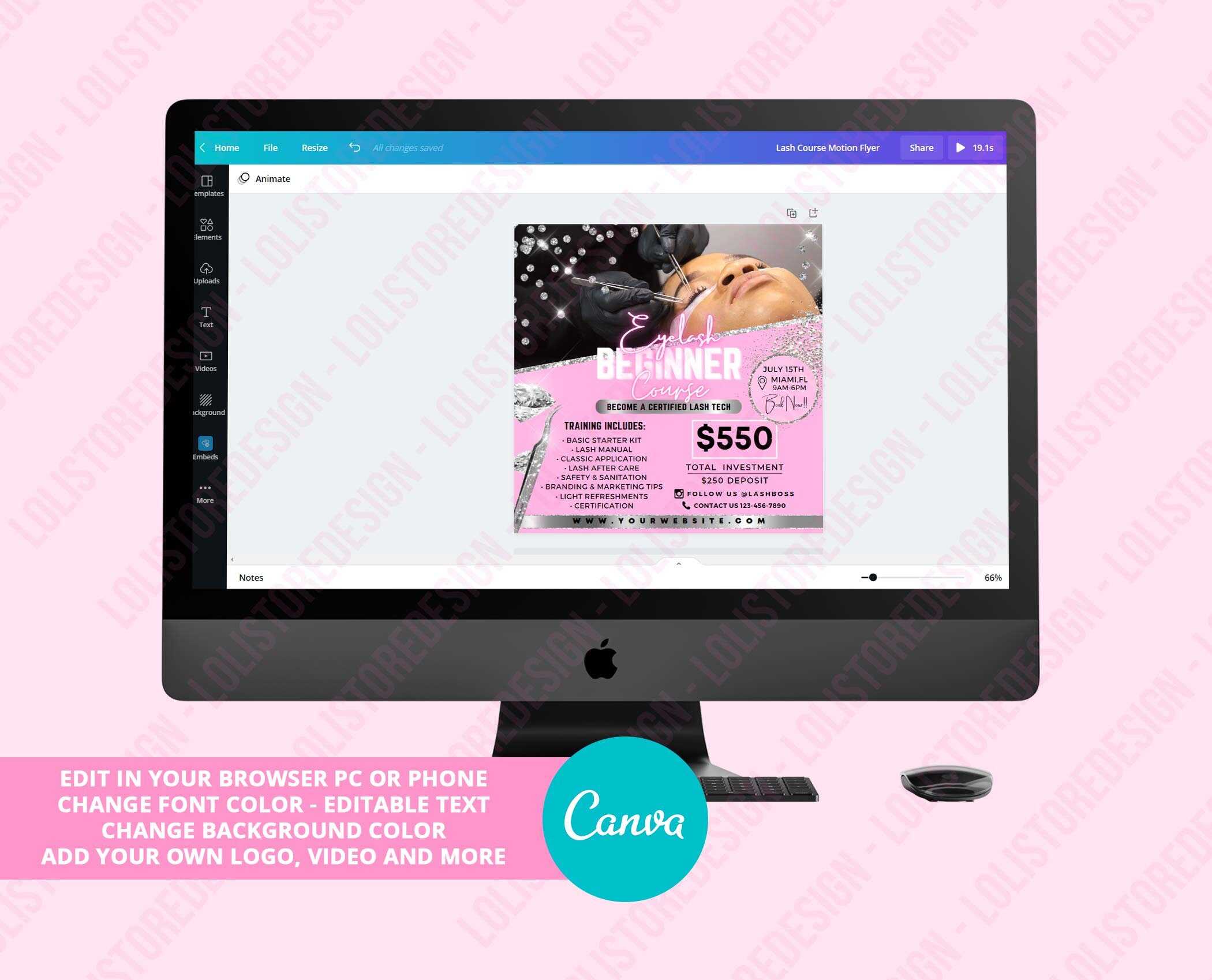 DIY Lash Training Motion Flyer Eyelash Beginner Class - Etsy