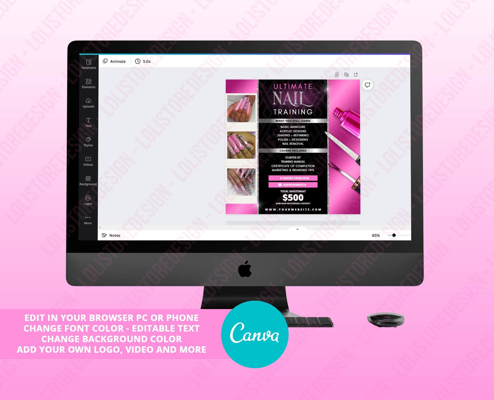 DIY Nail Training Flyer Nails Course Flyer Nail Technician - Etsy