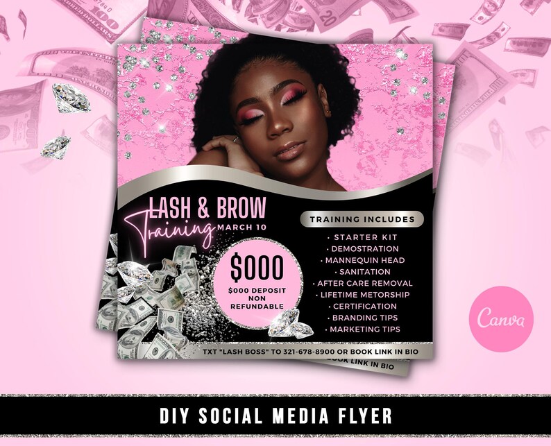 DIY Lash and Brow Training Flyer Eyelash and Brow Flyer Lash | Etsy