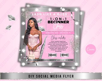 DIY Lash Training Motion Flyer Eyelash Beginner Class | Etsy