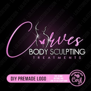 DIY Body Sculpting Premade Logo, Body Contouring Logo, Spa Logo, Body ...