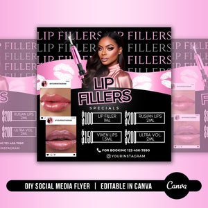 DIY Lip Filler Specials Flyer, Hyaluronic Pen Course, Hyaluronic Pen ...