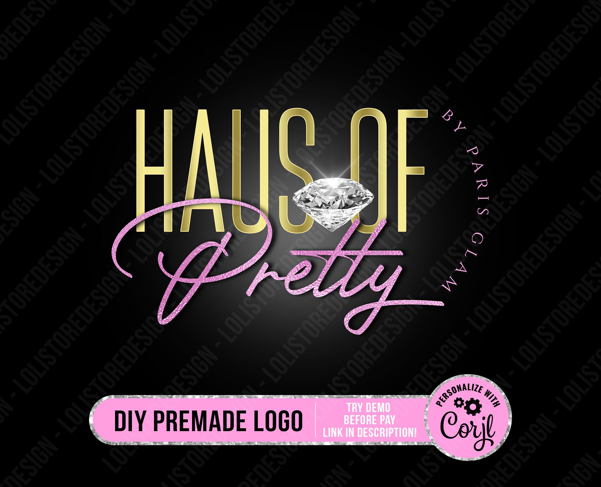 DIY Boutique Logo Set Beauty Logo Design Hair Logo Boutique - Etsy
