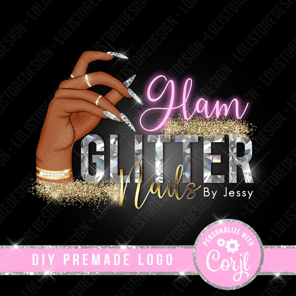 Nails Logo Design Custom - Etsy