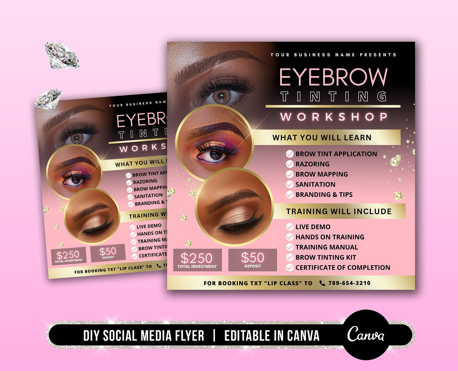 DIY Eyebrow Tinting Training Flyer Eyebrow Tint Course Flyer - Etsy