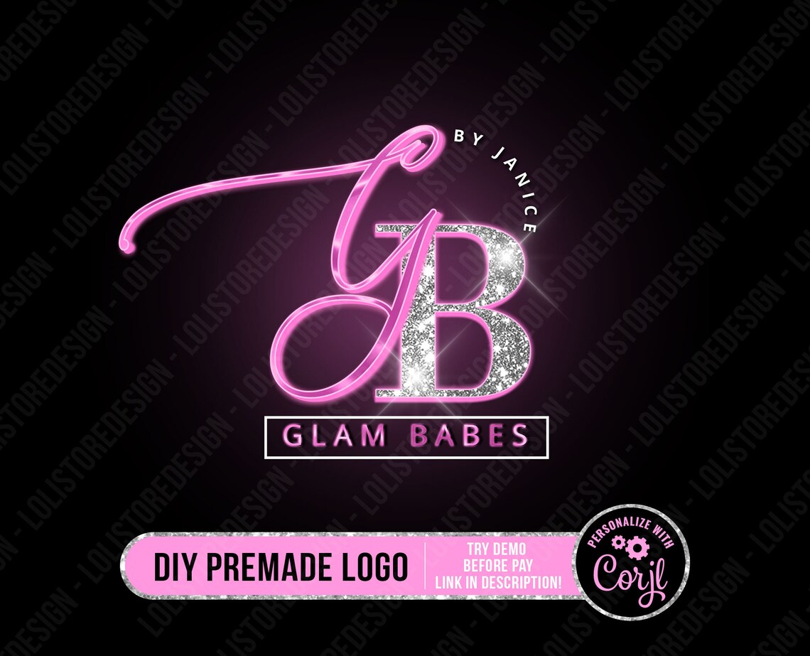 DIY Glam Beauty Logo Hair Beauty Logo Boutique Logo Makeup - Etsy