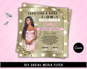 DIY Lash Training Motion Flyer Eyelash Beginner Class | Etsy