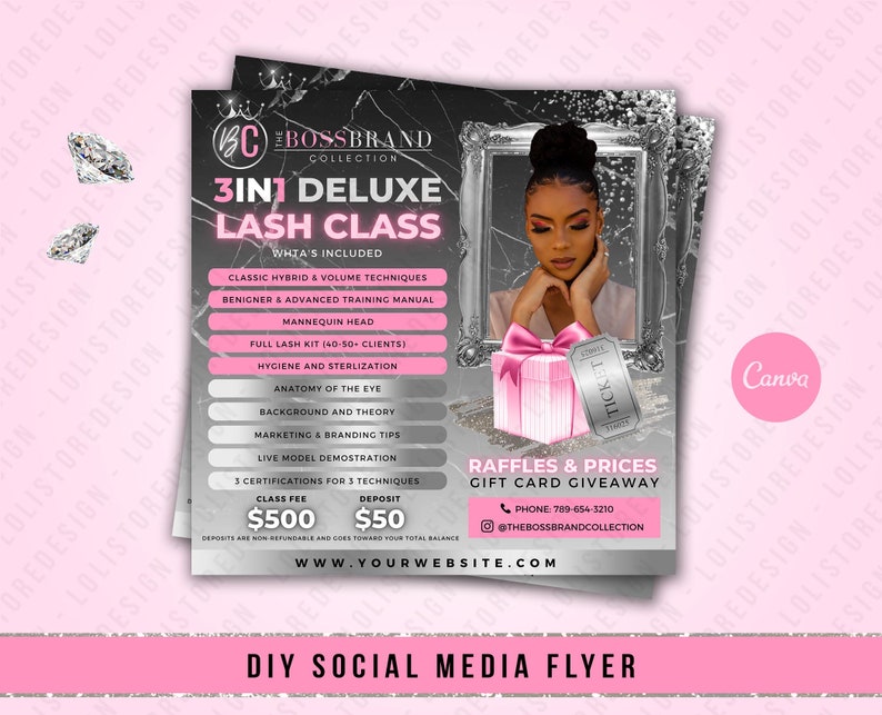 DIY Lash Training Flyer Lash Class Flyer Lash Technician - Etsy