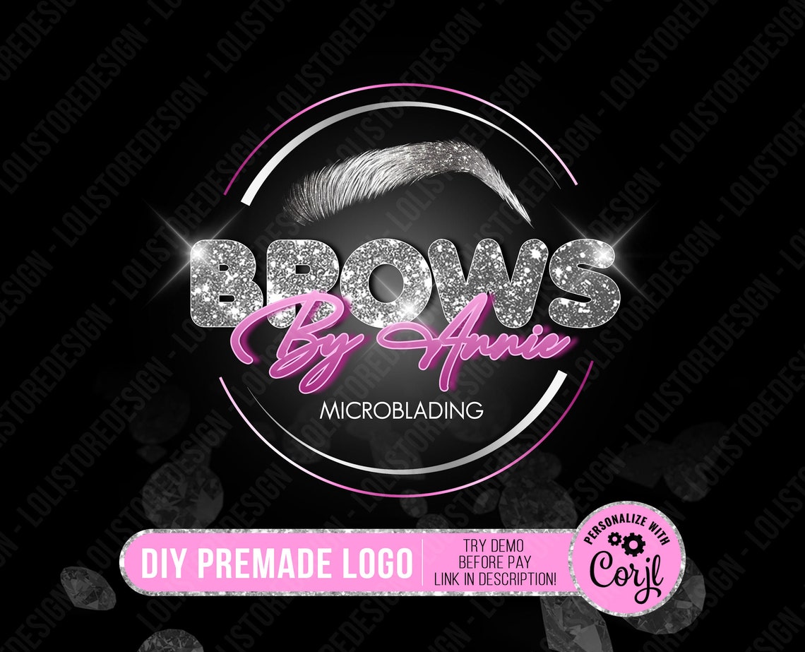 DIY Brows Premade Logo Microblading Logo Premade Brow Artist - Etsy